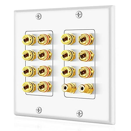 TNP Home Theater Speaker Wall Plate Outlet - 7.2 7.1 Surround Sound ...