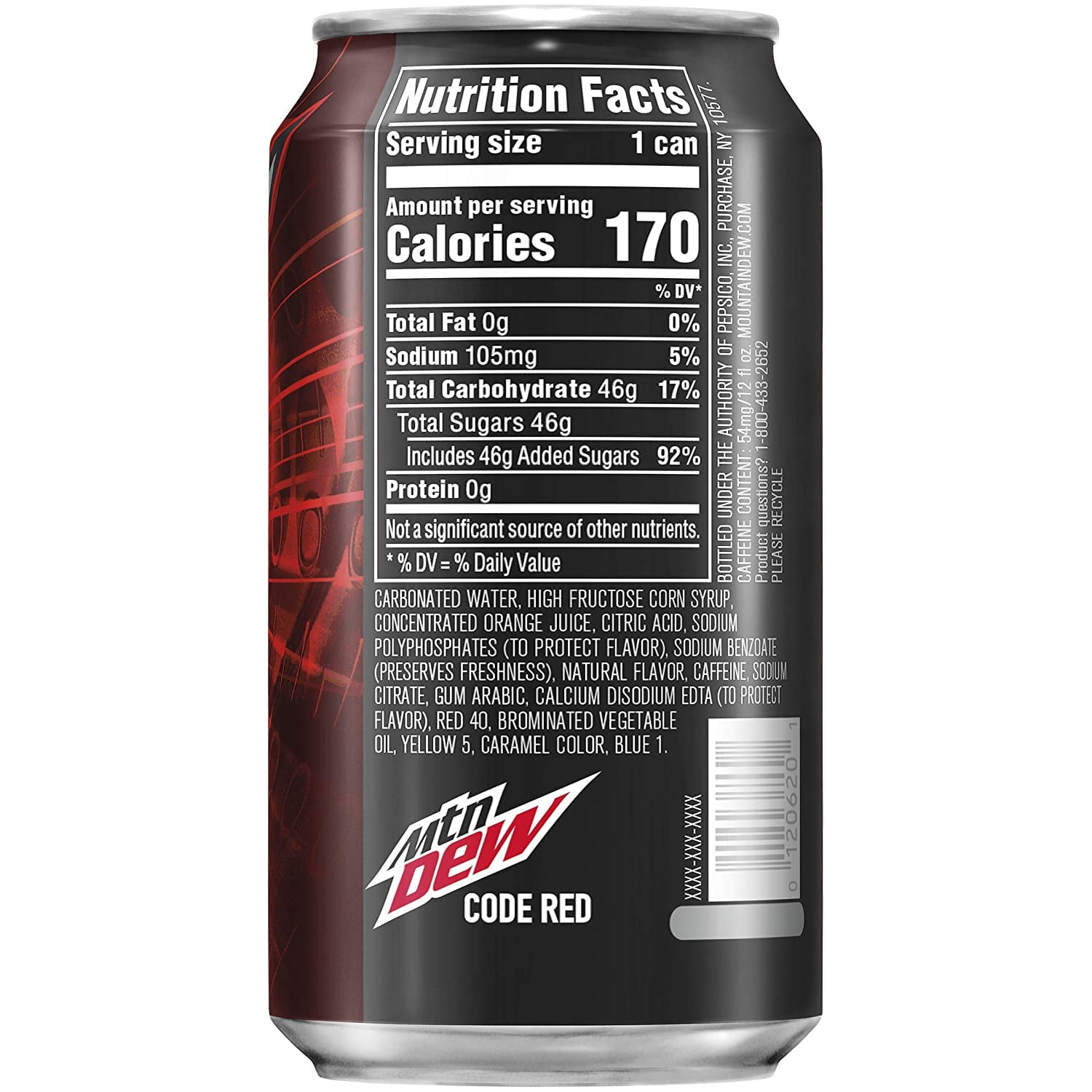 Mountain Dew Code Red Cherry Flavored Soda Pop, 12 | Ubuy Maroc