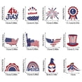 12 Pack Patriotic Hanging Swirl Decoration, USA Themed Curly Streamer ...