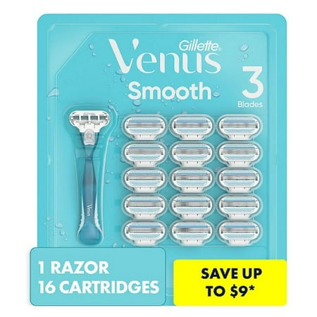 Venus Smooth Razor Handle + 16 Cartridges | Walmart Canada