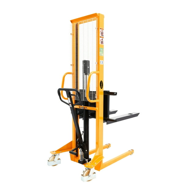 Apollolift Manual Pallet Stacker Walkie Pallet Forklift 1100lbs Cap. 63 ...