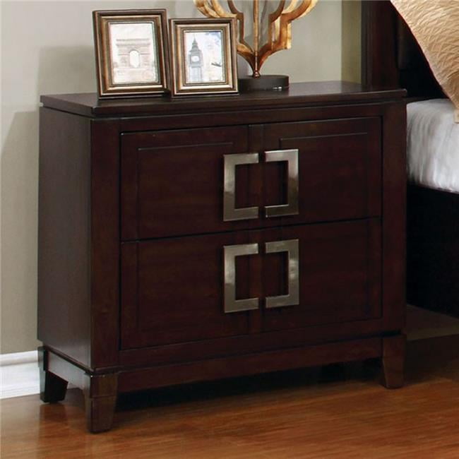 NewestEdition Balfour Transitional Night Stand, Brown Cherry - Walmart ...