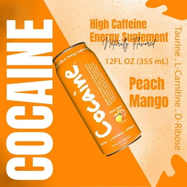 Cocaine Energy Supplement 280mg Caffeine Energy Drink Sparkling Citrus ...