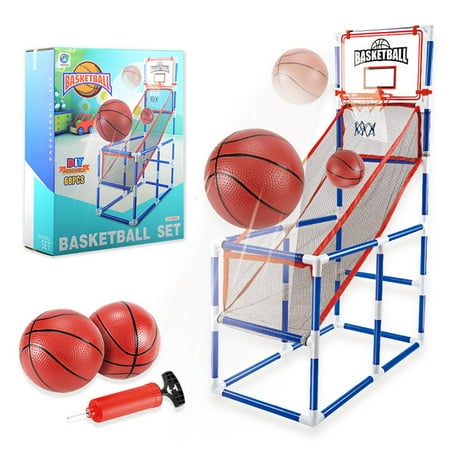 Large Inflatable Basketball Stand Kids Arcade Basketball Hoop Game ...
