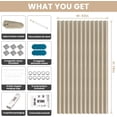 Accordion Door Curtain, 100% Blackout Folding Magnetic Privacy Doorway ...