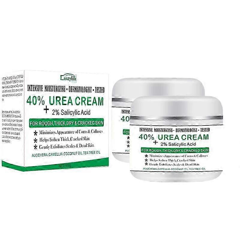 piezas de crema de urea al 40 % para pies secos y agrietados, talones, manos, cuerpo ...