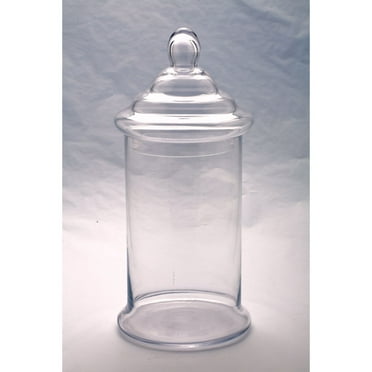Glass Cookie Candy Penny Jar with Glass Lid, 1 Gallon Old Fashioned ...