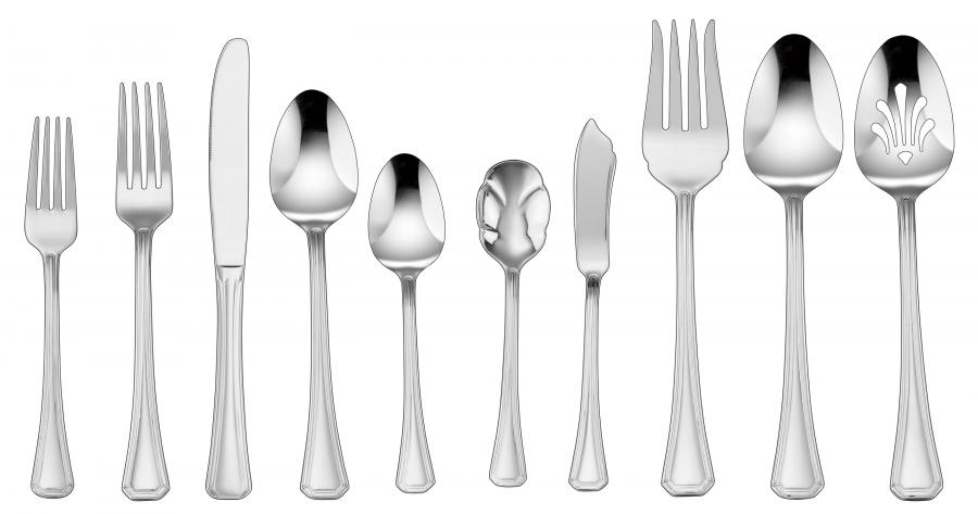 Cuisinart Jacalyn 45 Piece Flatware Set, Stainless Steel - Walmart.com