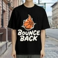 Black T Shirts for Men, Basketball, Bounce Back Graphic Mens Graphic ...