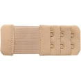 Women's Bra Extenders 2 Hook 1/2 Inch, Skin Color, Soft Stretchy Back ...