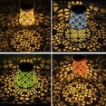 4pack Solar Lanterns Outdoor Lights Gifts for Women Metal Small ...