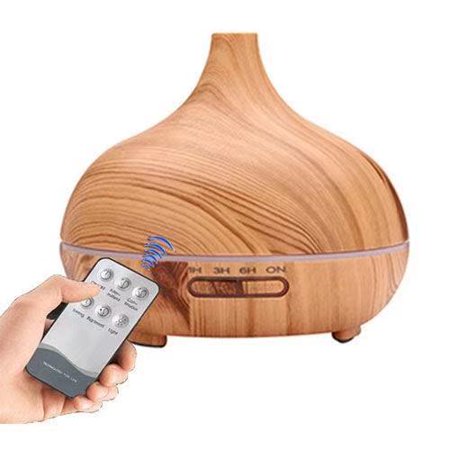 550 Ml Ultrasonic Humidifier, Wood Grain Scented Oil Humidifier ...