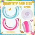 2pcs 30 x 24 Inches Inflatable Curved Pool Noodle Adult Inflatable Pool ...
