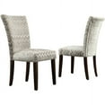 Ayana Print Parson Chair, Set of 2, Grey Chevron - Walmart.com