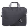 STEBCO Slim Computer Briefcase, 15.5 x 1.75 x 11.5, Black/Gray ...