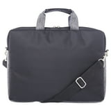 STEBCO Slim Computer Briefcase, 15.5 x 1.75 x 11.5, Black/Gray ...