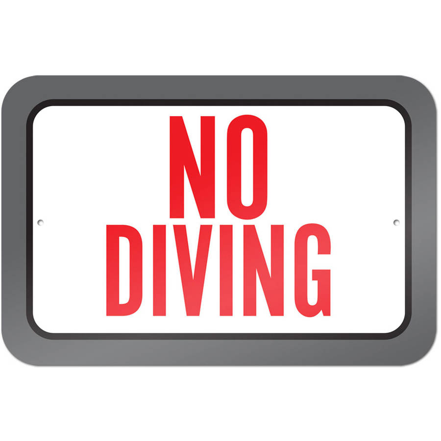 No Diving Sign - Walmart.com