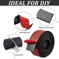 3m/3.3 Yards Black Adhesive Rubber Strips 2 Inch Wide Neoprene Rubber ...