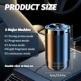 USB Car Essential Oil Diffuser - Compact LED Light Auto Shutdown Silent Leak-Proof for Fresh ...