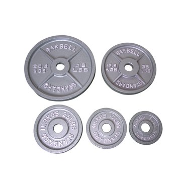 CAP Barbell Gray Olympic Cast Iron Weight Plate, 45 lb - Walmart.com