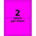 Avery Neon Shipping Labels, 5-1/2" x 8-1/2", 200 Labels (5948 ...