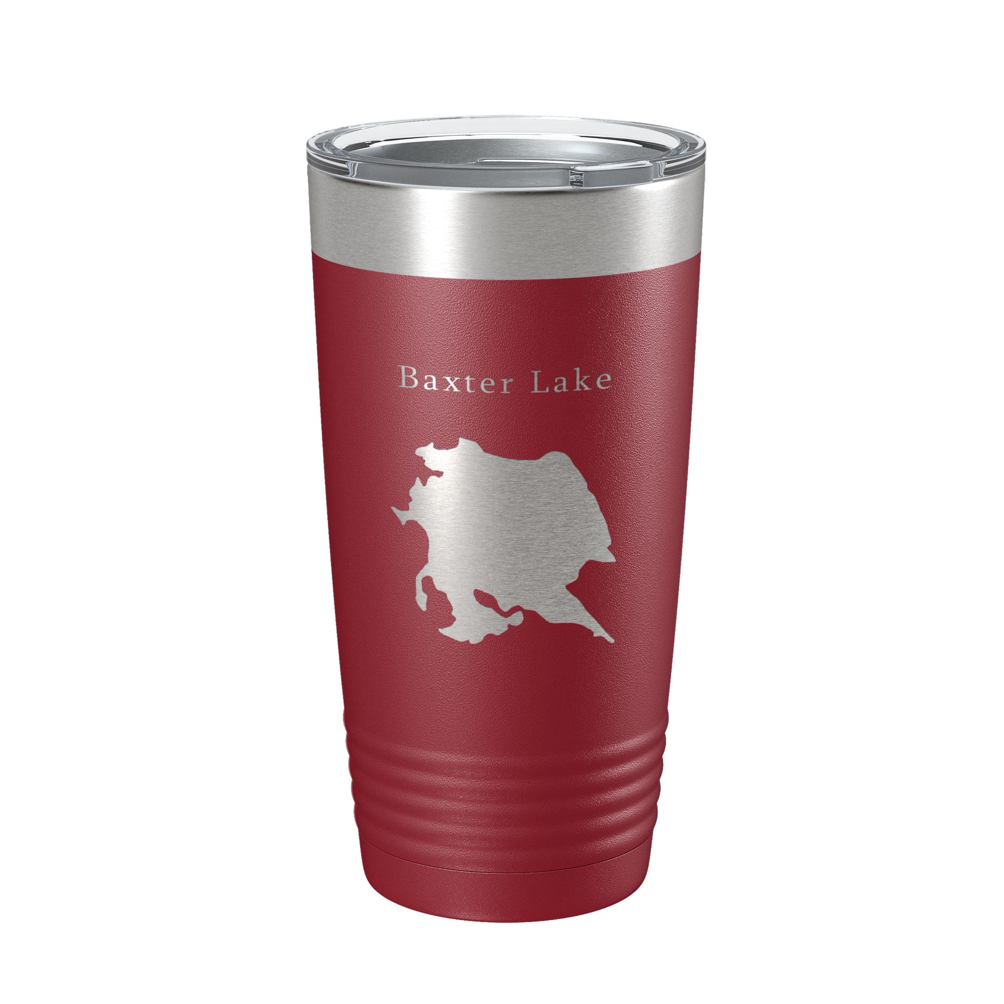 Baxter Lake Map Tumbler Travel Mug Insulated Laser Engraved Coffee Cup ...