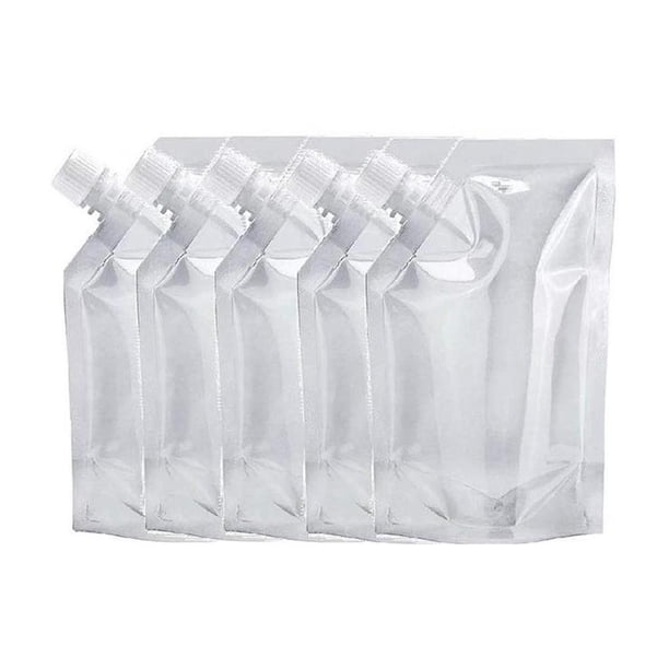 Becaristey 5 Pieces Beverage Flask Bag Transparent Orange Juice ...