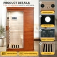 HOSAUNA Far Infrared Sauna 1 Person Home Sauna Spa Room Low-EMF African ...