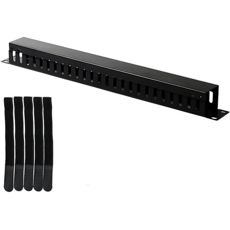 19 Inch 1U Cable Management Horizontal Cable Rack Mount Manager with ...