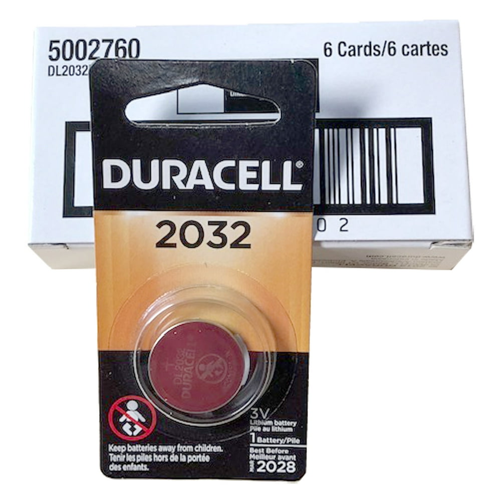 6X Duracell DL2032 3V Lithium Coin Battery SB-T15 EA2032C LF1/2V ...