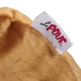 Noble House Beaver Velveteen Cylinder Pouf, Apricot, 16" x 16 ...