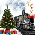 POCO DIVO Alloy Train Set, Christmas Deco Tree Rail Tracks Electric Toy ...
