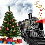 POCO DIVO Alloy Train Set, Christmas Deco Tree Rail Tracks Electric Toy ...