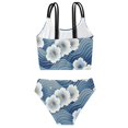 BZSMCE Swimsuit 2-Piece Tank Swimming Wear Quick Dry Bathing Suit-Blue ...