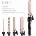 5 in 1 Ceramic Hair Curler Curling Iron Wand Roller Set Interchangeable ...