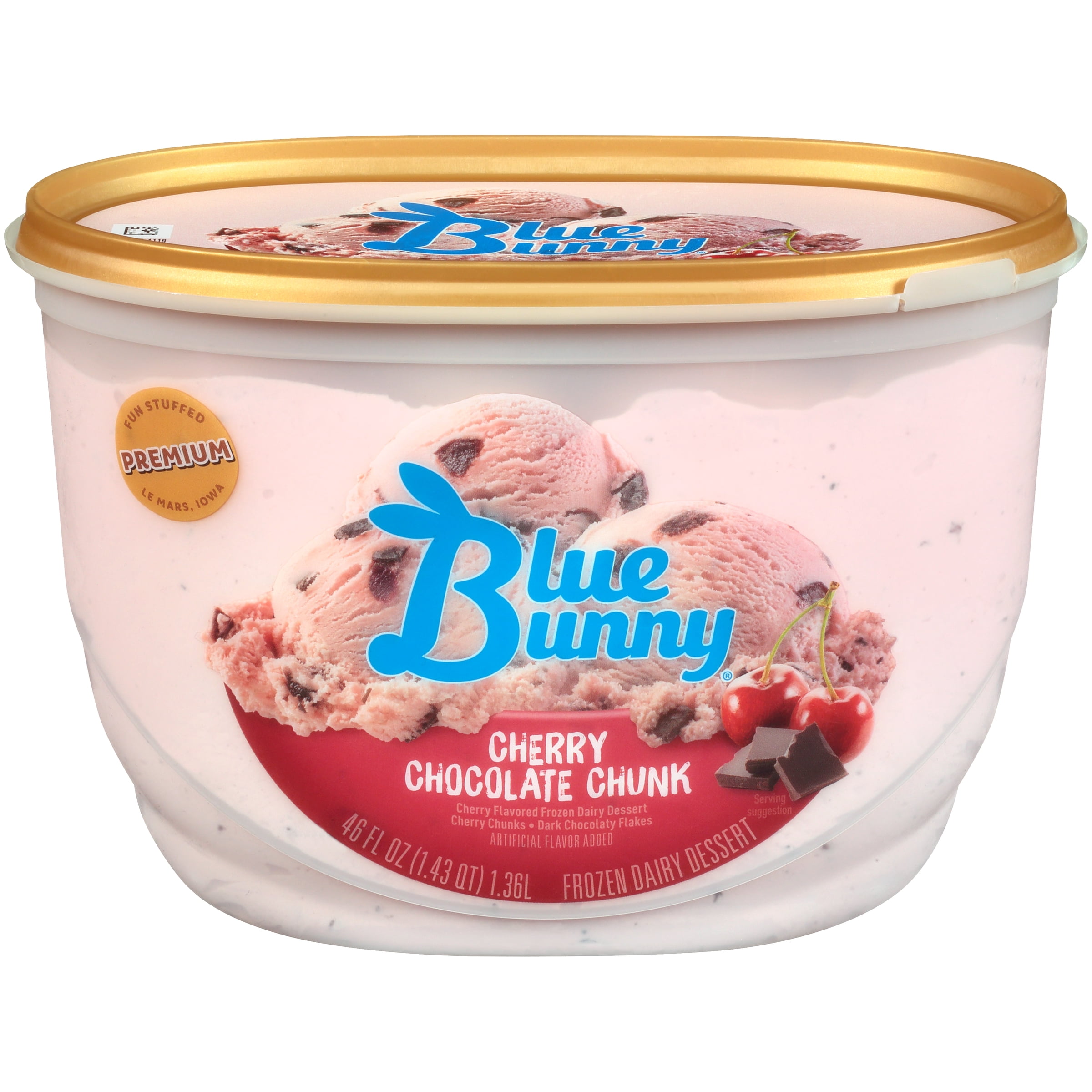Blue Bunny Cherry Chocolate Chunk Frozen Dairy Dessert, 46 fl oz ...