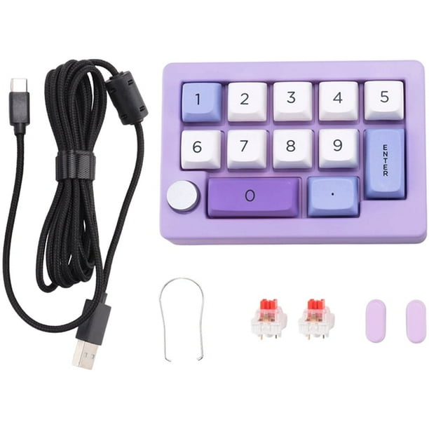 13 Key Macro Programmable Hot Swappable Mechanical Switch 7 Color RGB ...
