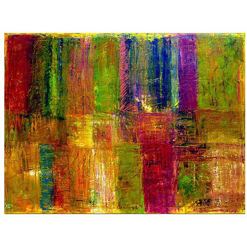 Trademark Fine Art "Color Panel Abstract" by Michelle Calkins, 35x47 ...