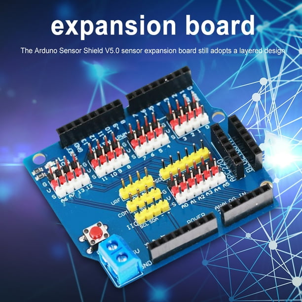 Placa De Expansión De Protección Del Sensor V5.0 Módulo electrónico a bordo LED Sensor Shield V5 ...