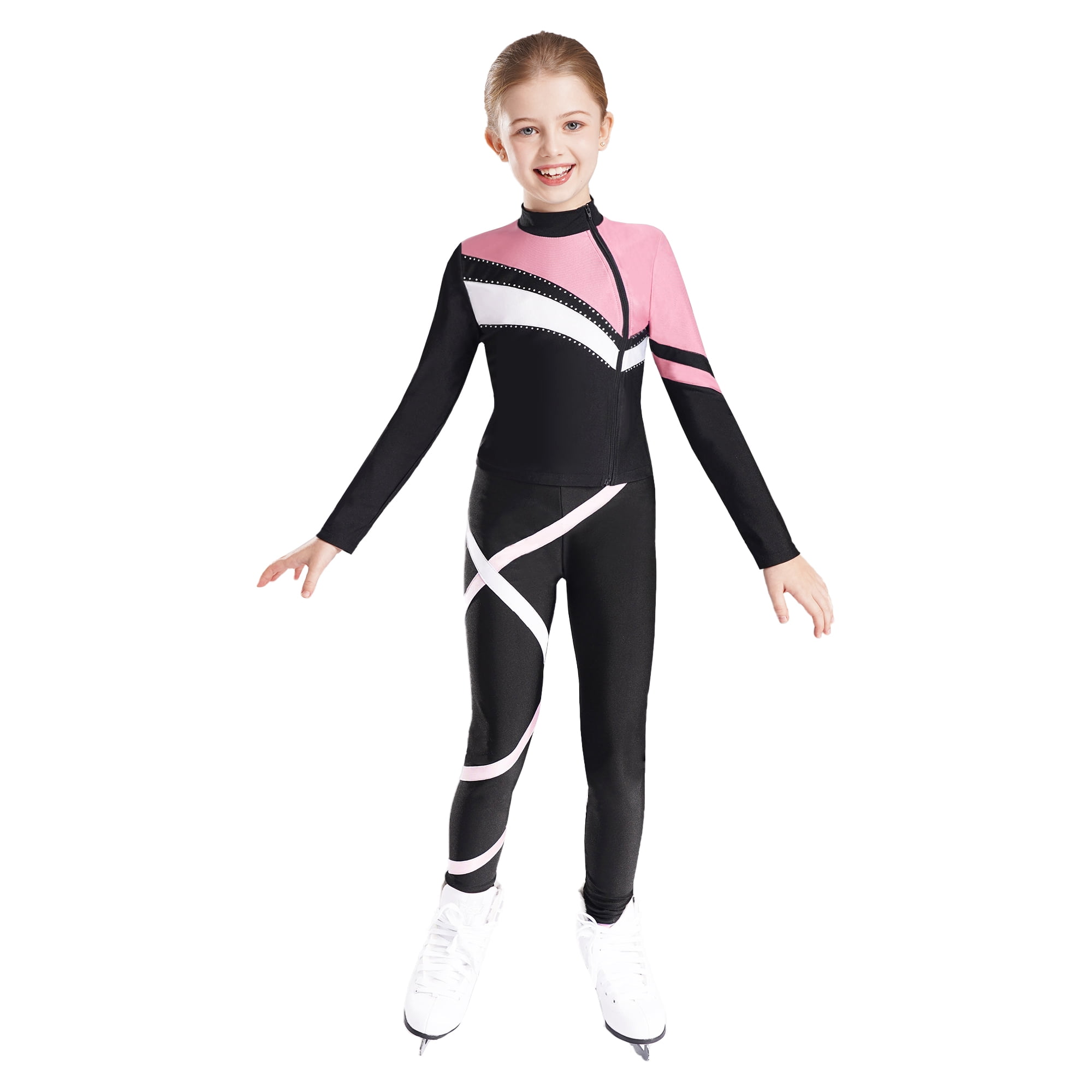 Click here for Lejafay Kids Girls 2 Pcs Dance Tracksuit Figure Sk... prices