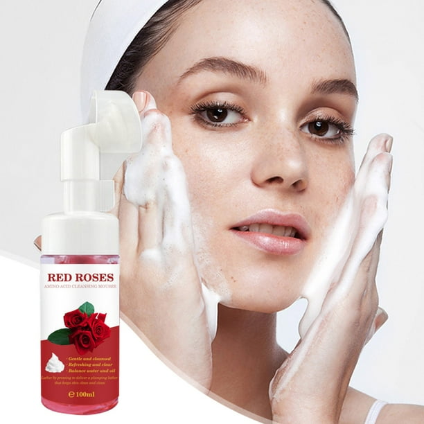 XWSHYW Limpiador Facial Mousses Limpiadoras de Rosas Rojas | Bodega Aurrera en línea