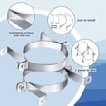 6 inch B Vent Wall Strap Round Gas Vent Pipe Split Ring Hanger ...