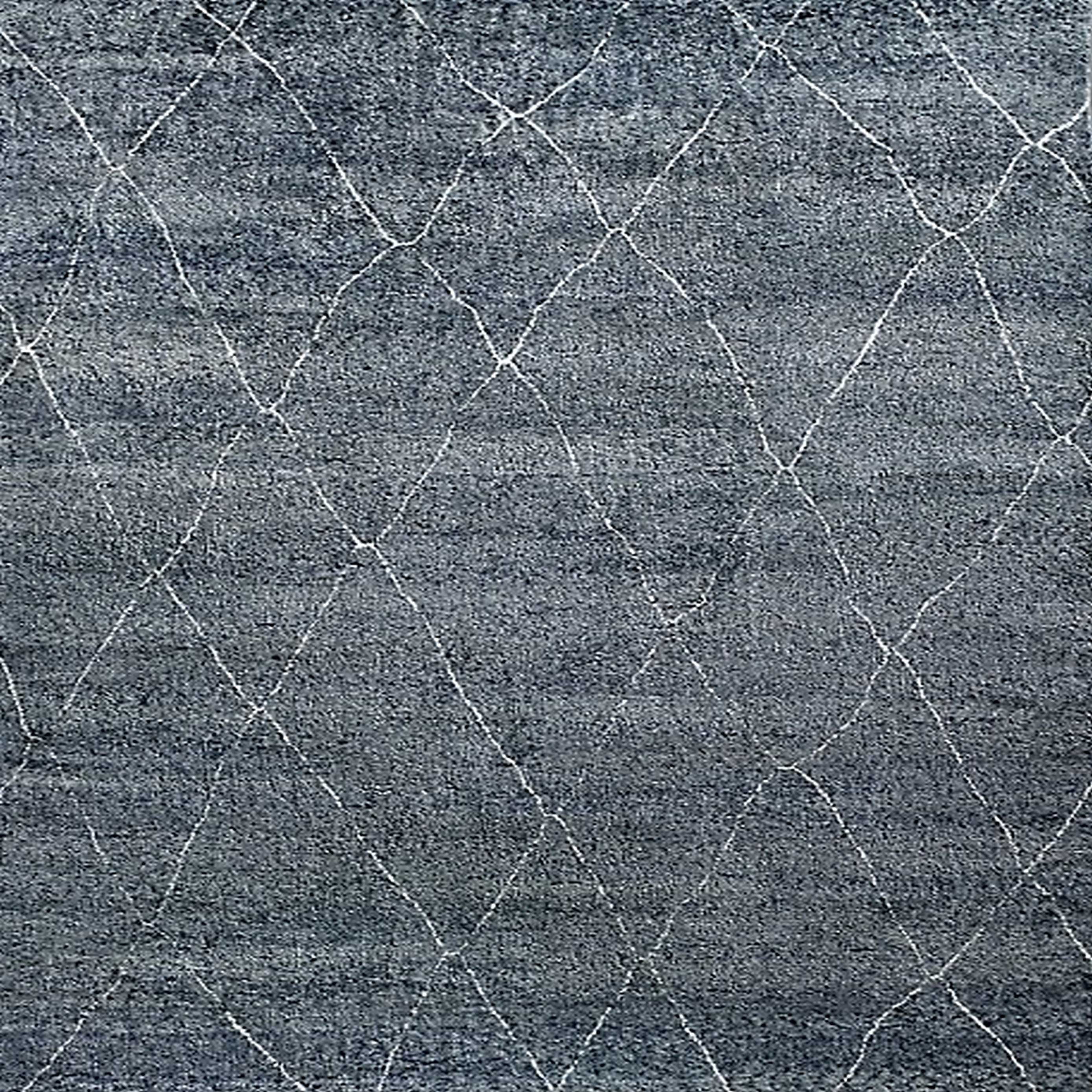 Ahgly Company Indoor Square Mid-Century Modern Dark Blue Grey Blue ...