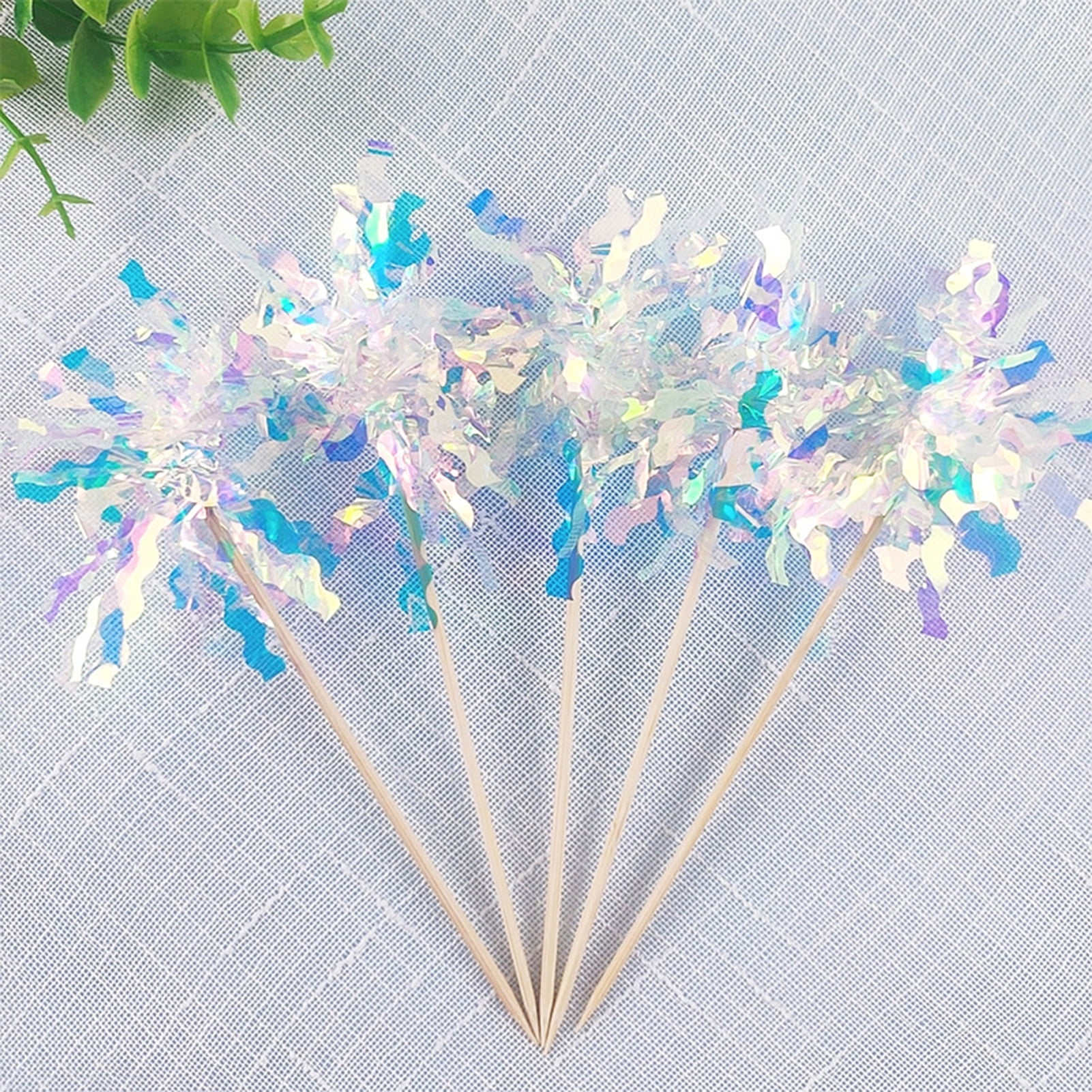 DoubleYi Cake Toppers 5Pcs Dessert Decorating Bright Color Attractive ...