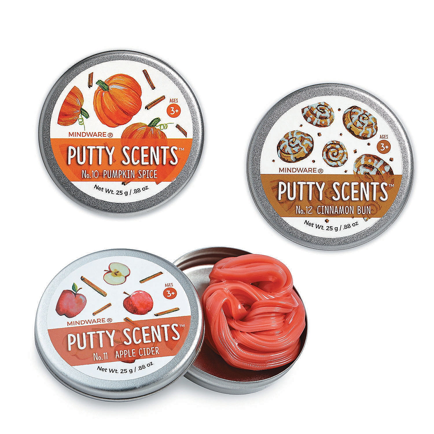 MindWare Putty Scents Set of 3: high-quality putty with Autumn scents ...