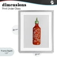 Stupell Industries Iconic Hot Sauce Bottle Gray Framed Print Under ...