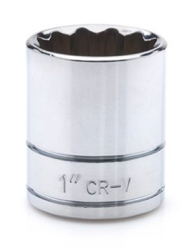 JobSmart JS12009 1/2-inch Drive 1-inch Socket Chrome Vanadium Steel ...