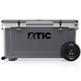 RTIC 72 QT Ultra-Light Wheeled Cooler, Hard-Sided, Fits 96 Cans, White ...