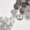 1000sets Iron Button Pins for Jeans Garment Accessories Flat Round with ...