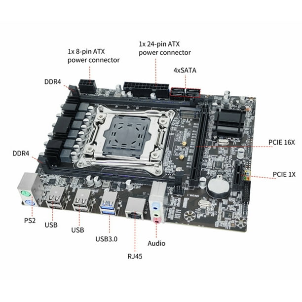 X99LGA2011-3 Desktop Motherboard Micro-ATX Support Intel Xeon 2011 E5 ...